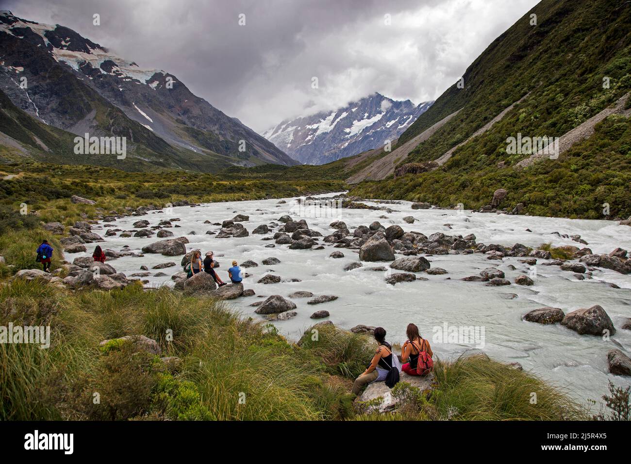 New Zealand - Aoraki / Mount Cook National Park is a rugged land of ice ...