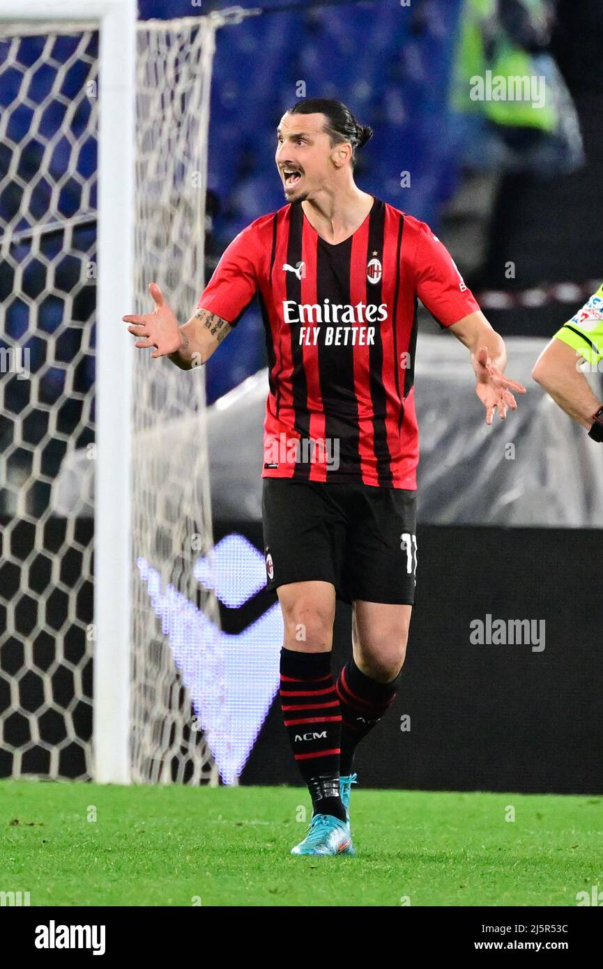 Zlatan Ibrahimovic (AC Milan) during the Italian Football Championship ...