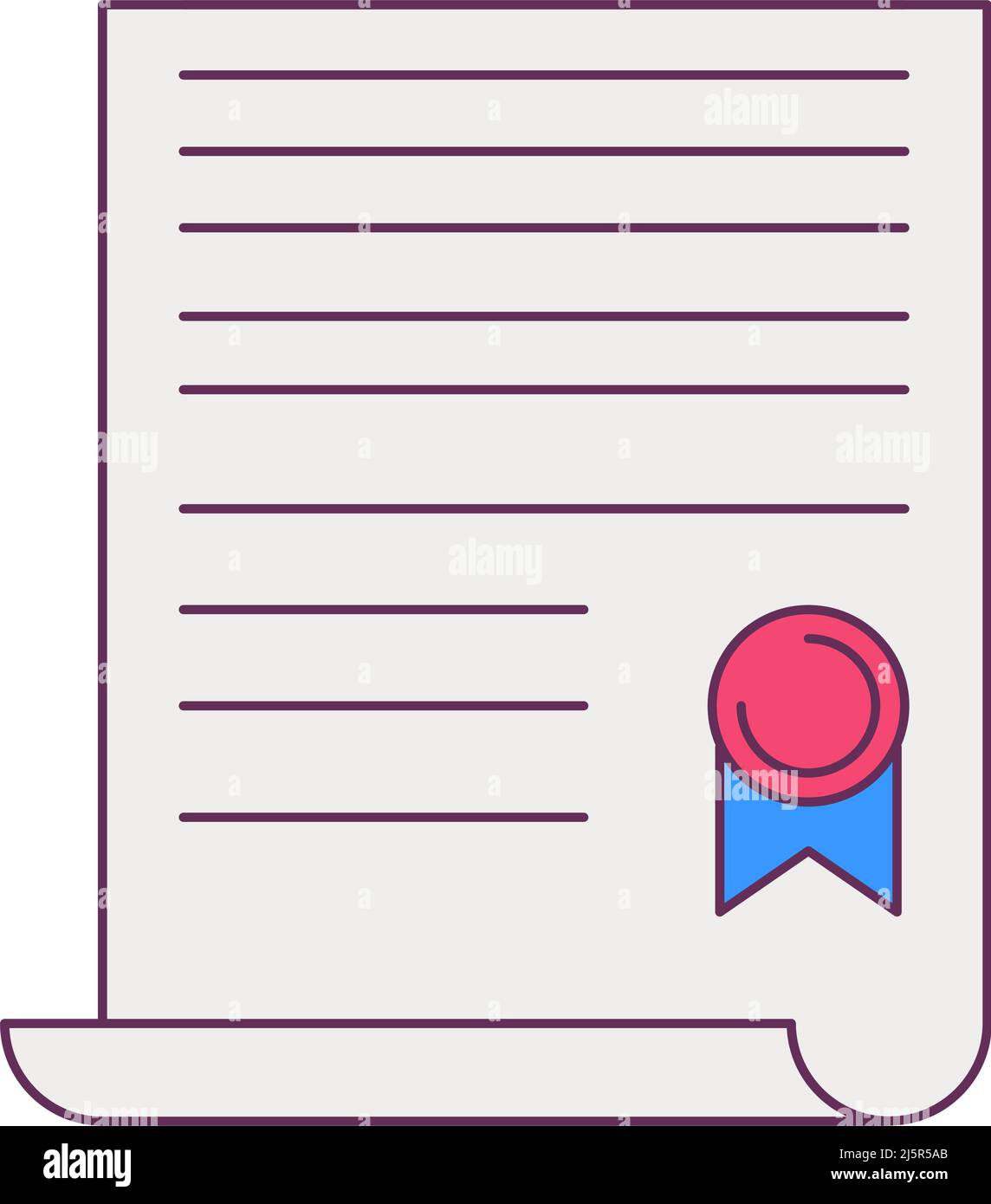 Diploma icon flat vector education degree paper Stock Vector Image ...