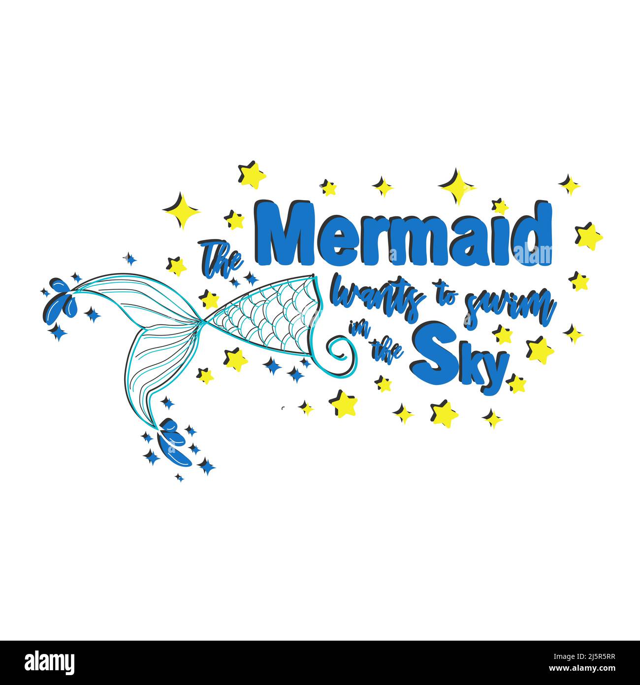Quote about mermaids and mermaid tail with splashes. Inspirational ...