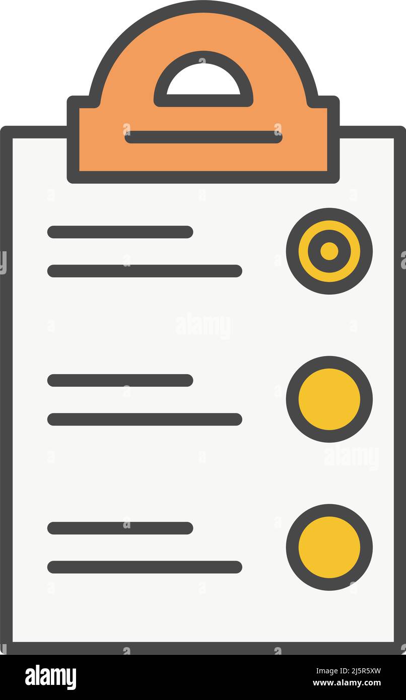 Project plan clipboard vector icon order checklist Stock Vector Image ...
