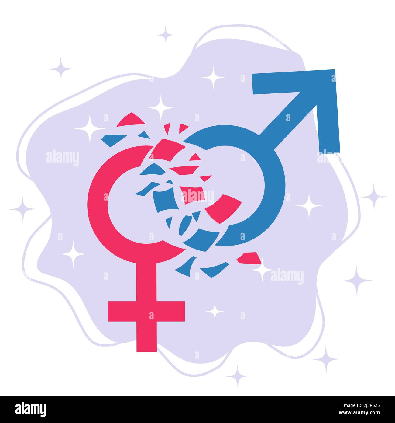 The concept of breaking gender stereotypes about traditional ...