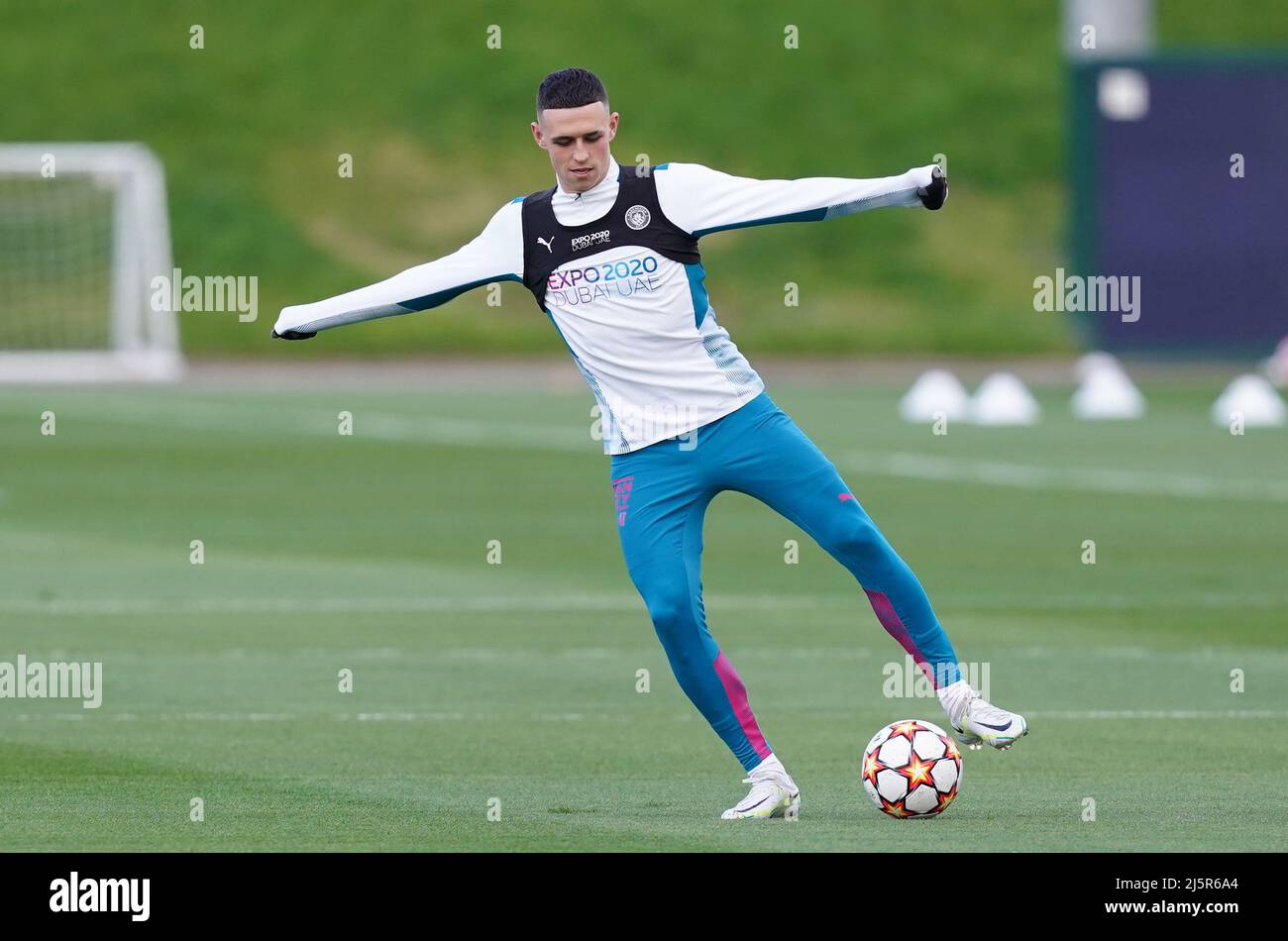 Manchester City's Phil Foden during a training session at the City ...