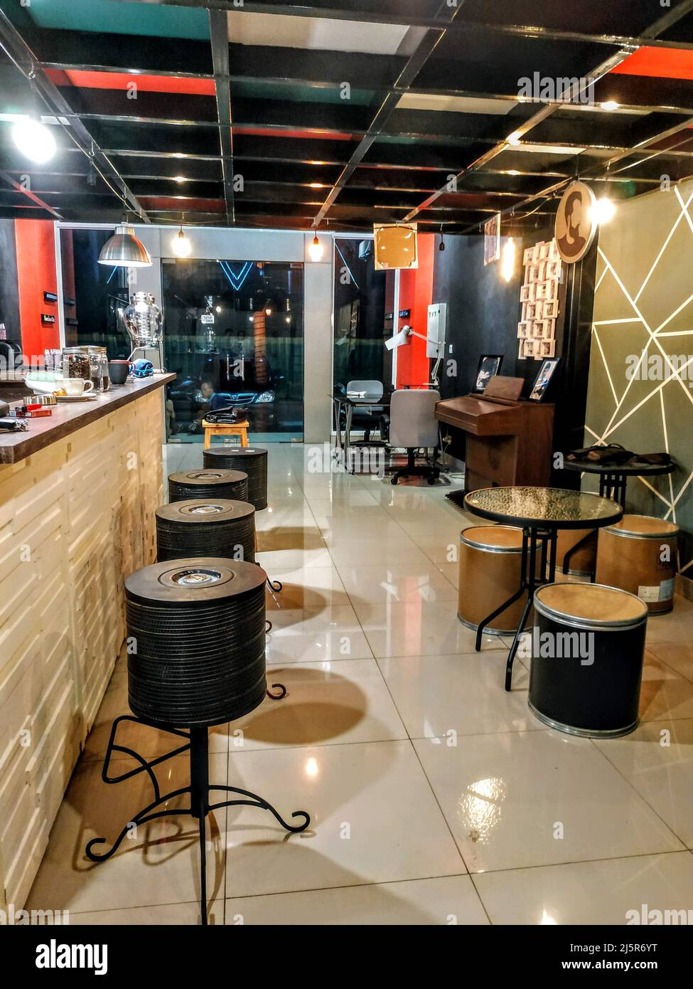 It's Simple Interior Cafe Stock Photo - Alamy