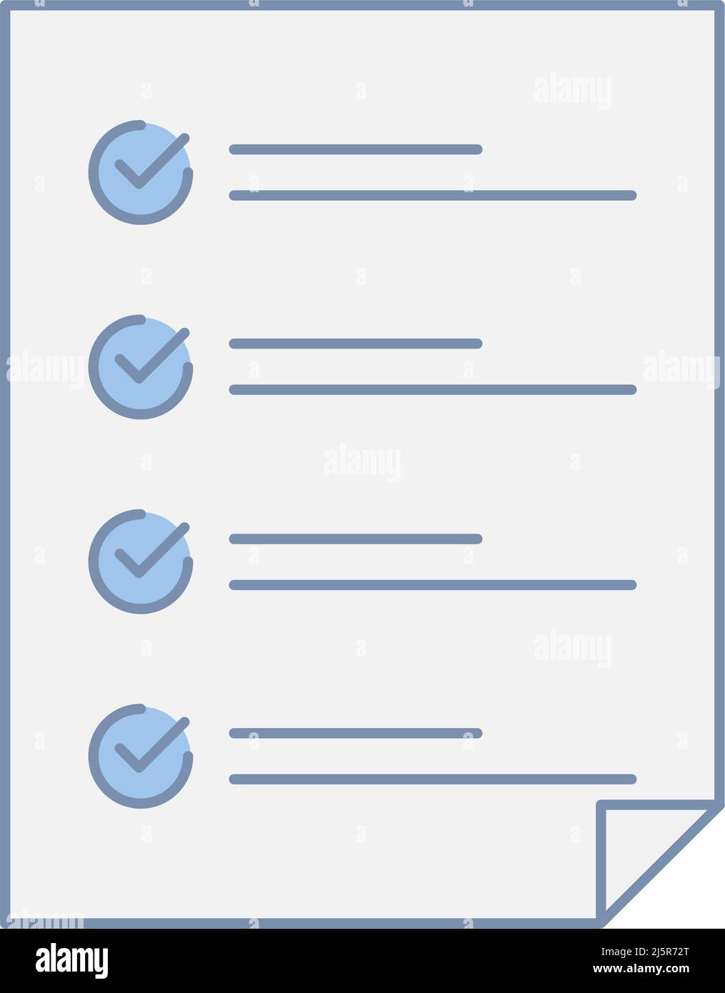Check list icon vector document tick form Stock Vector Image & Art - Alamy
