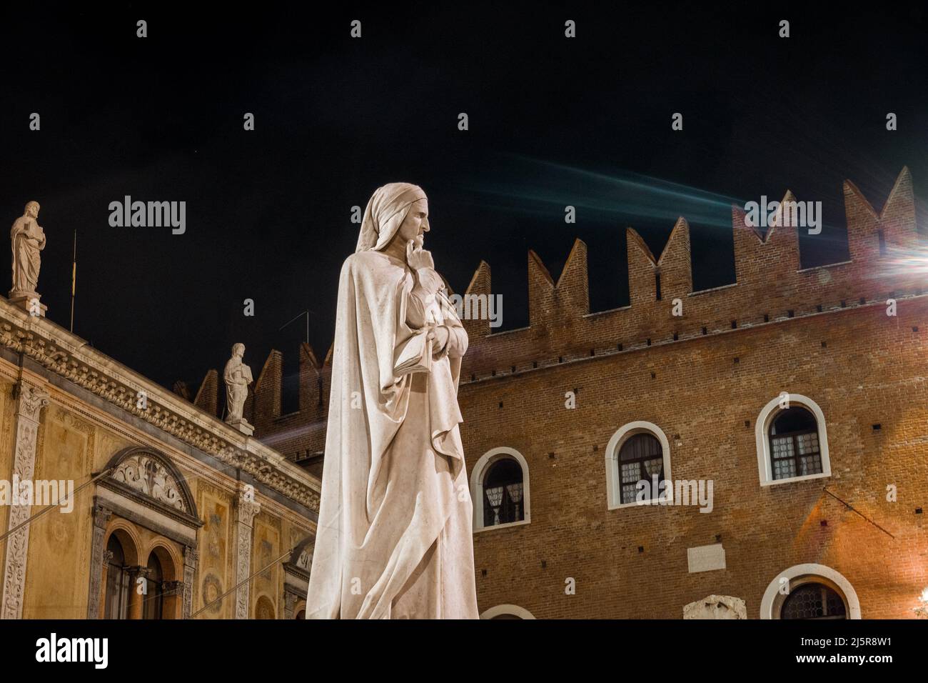 Night photos on Piazza dei Signori, Verona, Italy, 13.07.2021 Stock ...