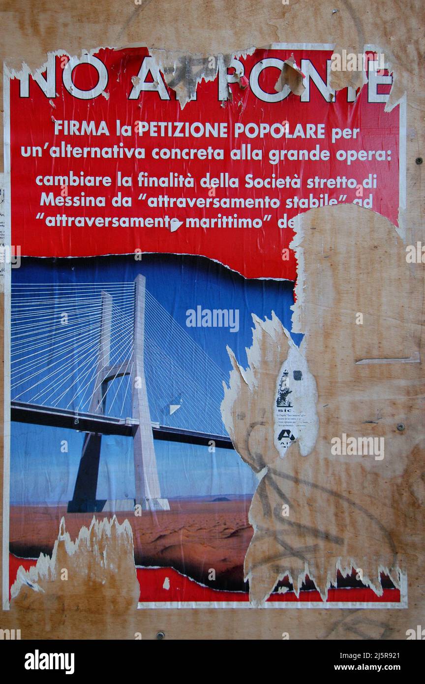 Italian poster messina hi-res stock photography and images - Alamy