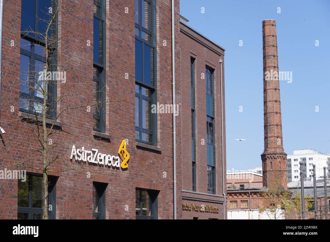 Hamburg, Germany. 25th Apr, 2022. View of the corporate logo of the ...