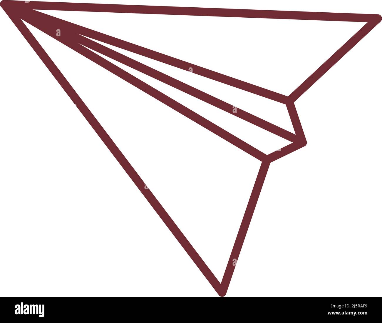 Paper plane icon origami airplane fly vector Stock Vector Image & Art ...