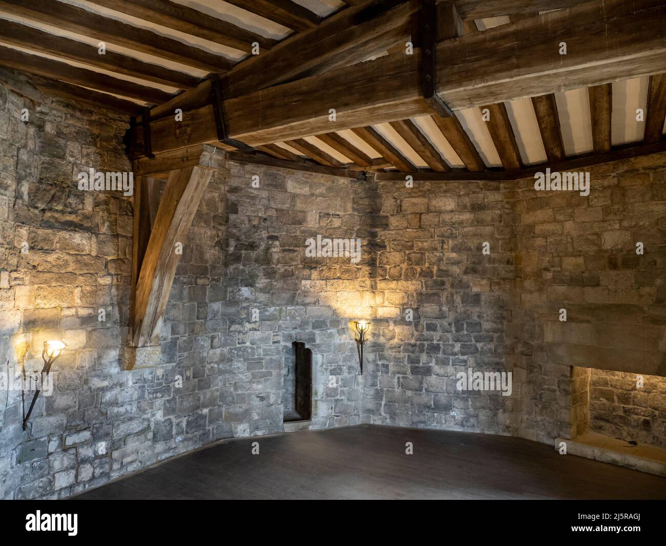 One of the royal chambers in Caernarfon Castle, Caernarfon, Wales, UK ...