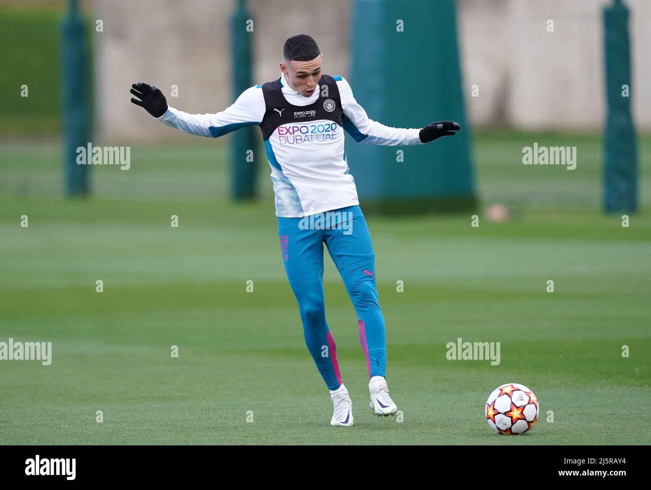 Manchester City's Phil Foden during a training session at the City ...