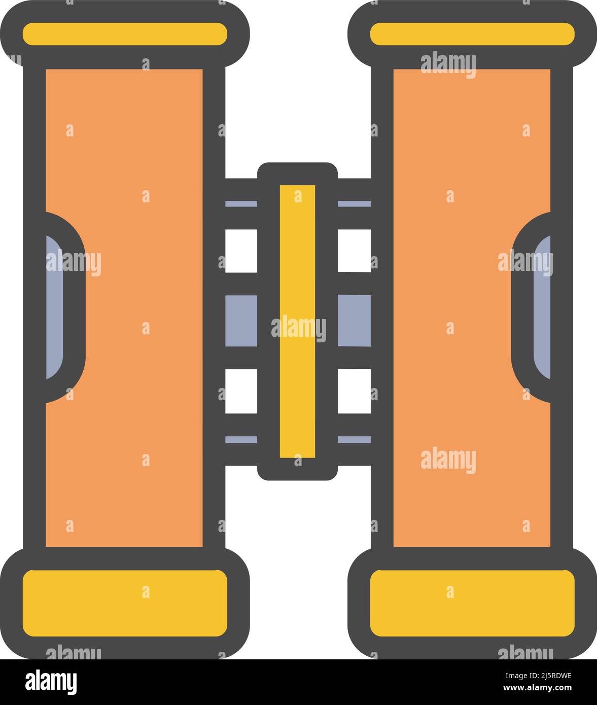 Binocular icon vision vector isolated on white Stock Vector Image & Art ...
