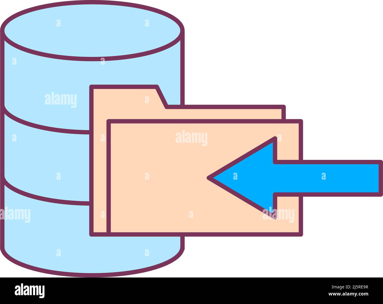 Data Backup Icon Digital Cloud Database Vector Stock Vector Image And Art Alamy