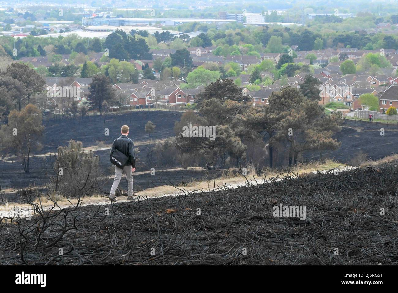 Canford Heath, Poole, Dorset, UK. 25th April 2022. General view of the ...