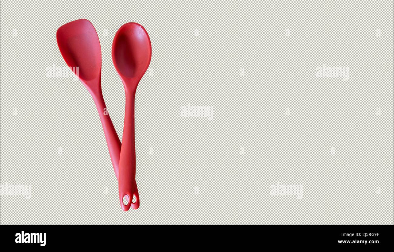 Wooden with silicon spoon hi-res stock photography and images - Alamy