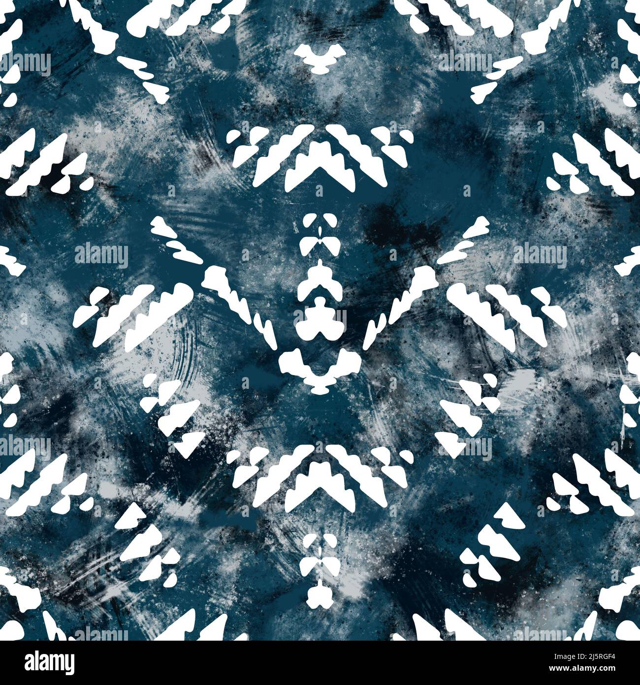 Seamless navy blue and white abstract grungy seamless surface pattern ...