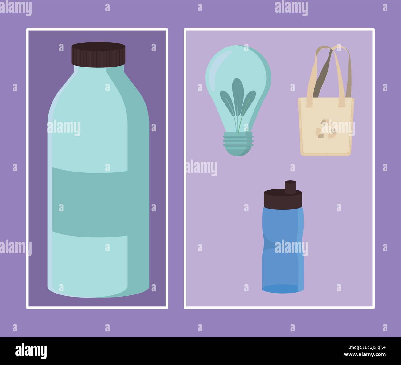 zero waste eco Stock Vector Image & Art - Alamy