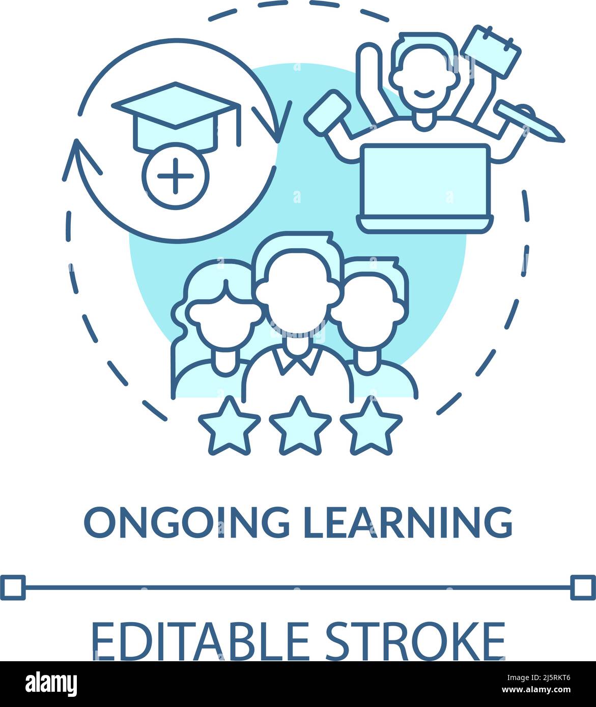 Ongoing learning turquoise concept icon Stock Vector Image & Art - Alamy Ongoing learning turquoise concept icon Stock Vector Image & Art - Alamy