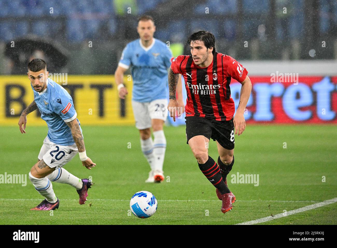 Stadio Olimpico, Rome, Italy. 24th Apr, 2022. Italian Serie A football ...