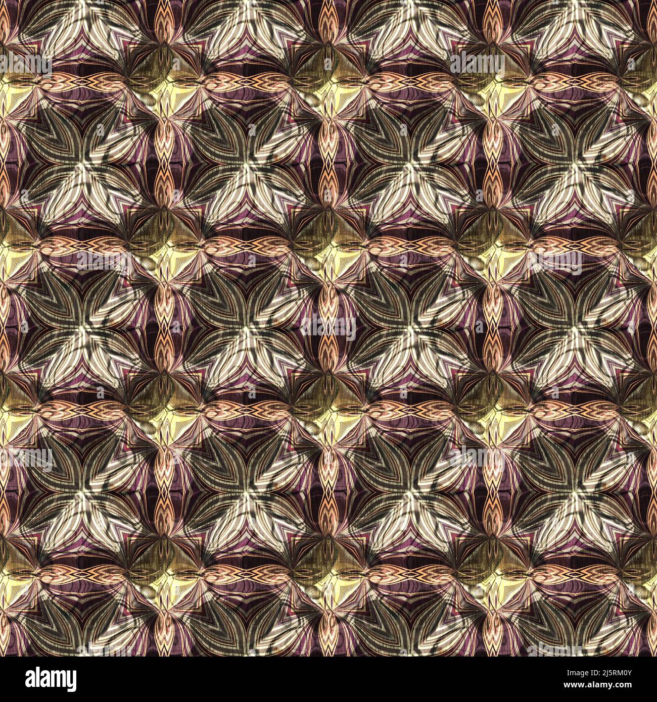 Earthy colours Victorian antique geometric seamless pattern in ...