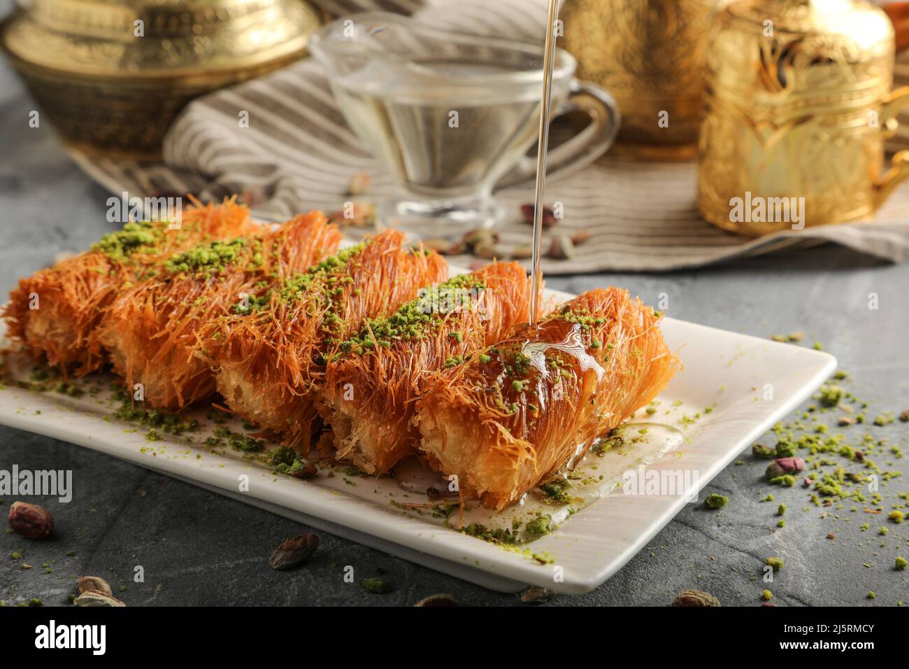 Knafeh desserts hi-res stock photography and images - Alamy