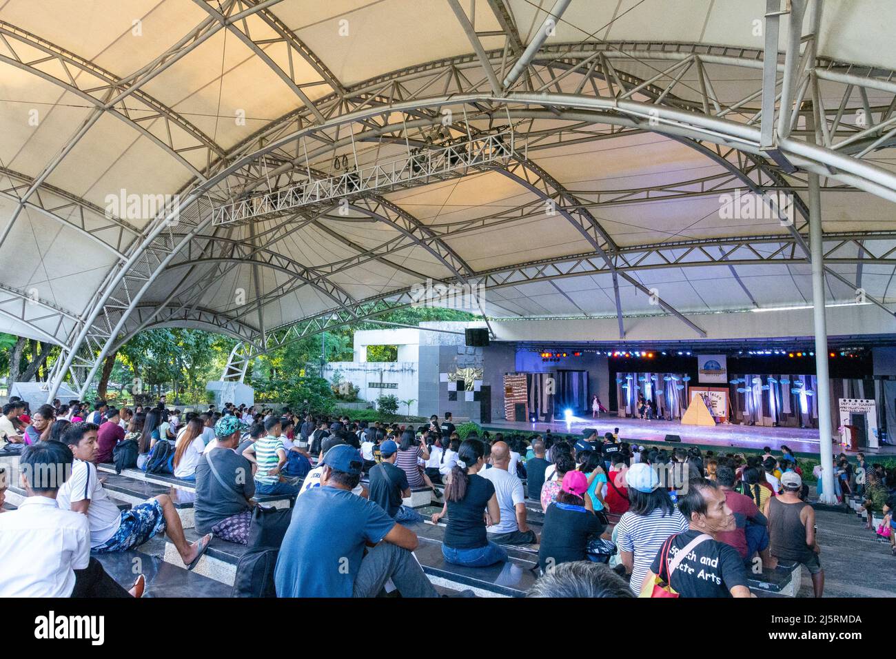 Open air auditoprium at Rizal Park, Manila, Philippines - 08.11.2019 ...
