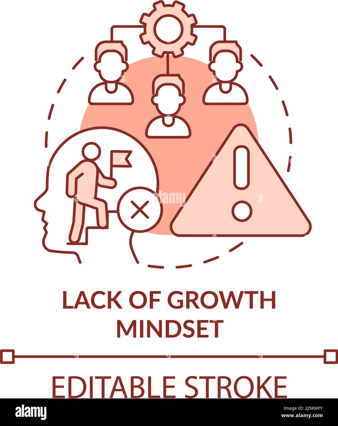 Lack of growth mindset terracotta concept icon Stock Vector Image & Art ... Lack of growth mindset terracotta concept icon Stock Vector Image & Art ...