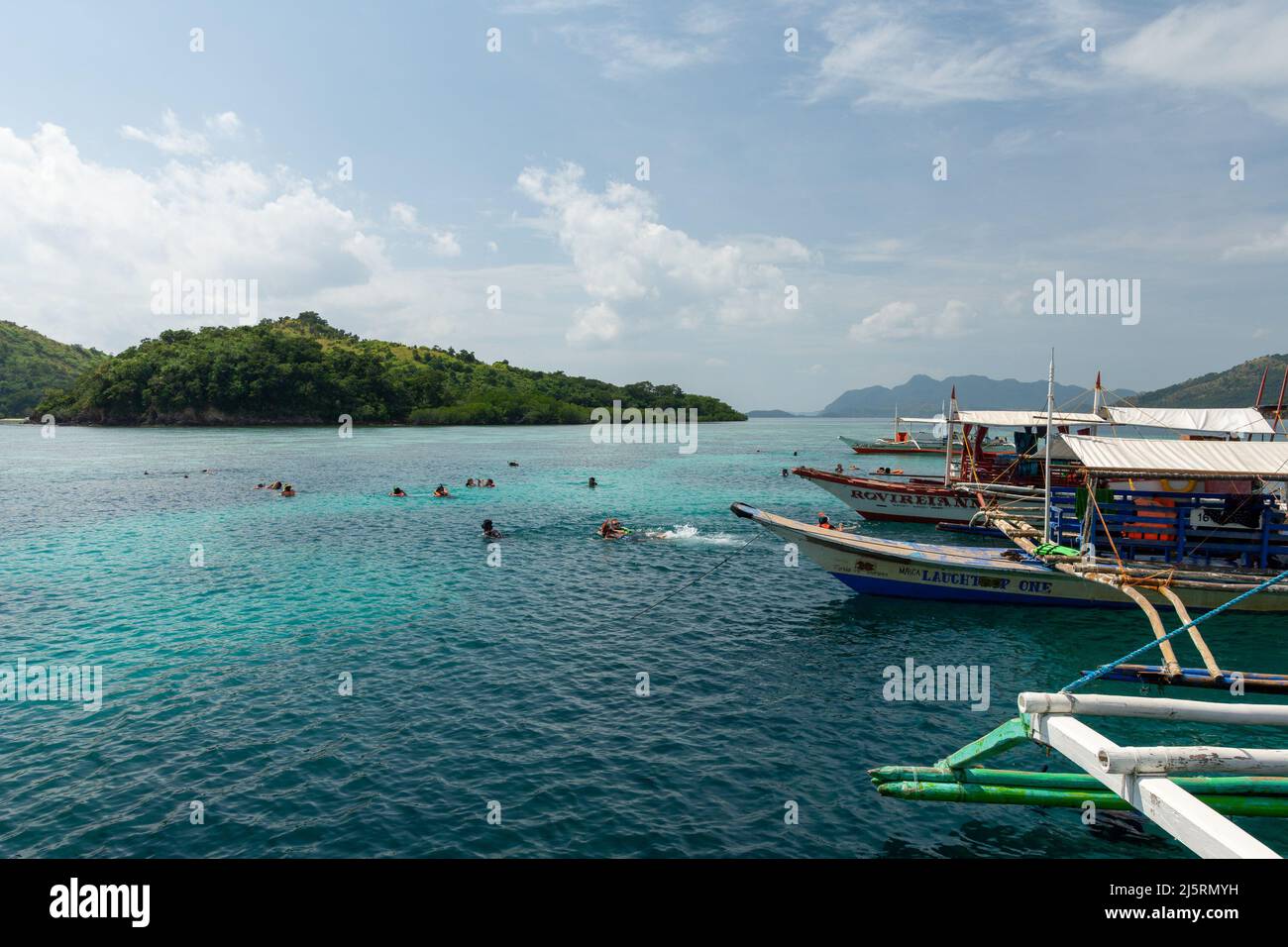 Traditional Filipino boats, Coron, Philippines - 10.11.2019 Stock Photo ...