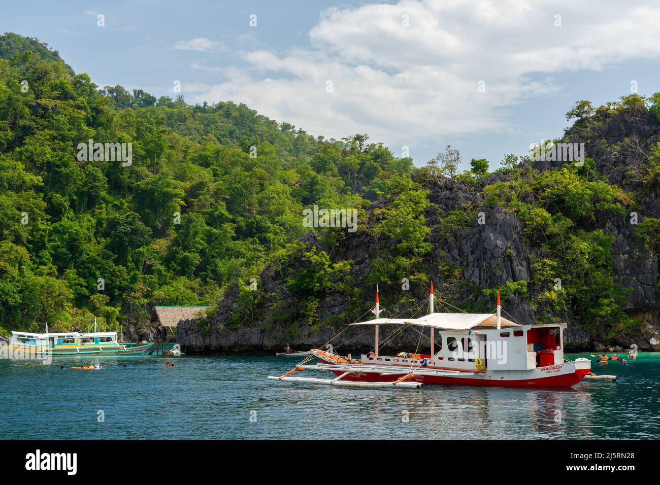 Traditional Filipino boats, Coron, Philippines - 10.11.2019 Stock Photo ...