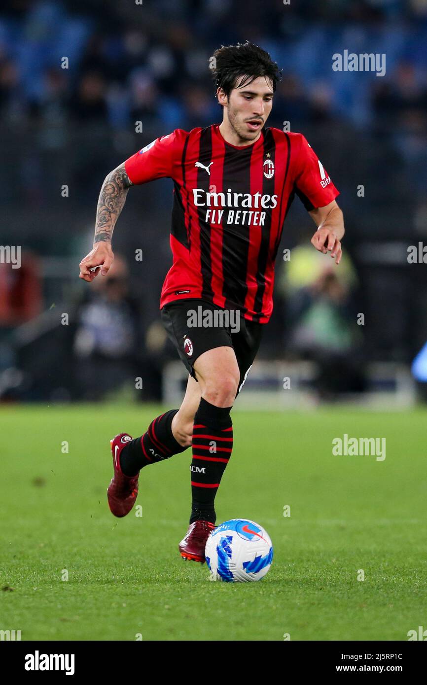 Italian midfielder sandro tonali of serie hi-res stock photography and ...