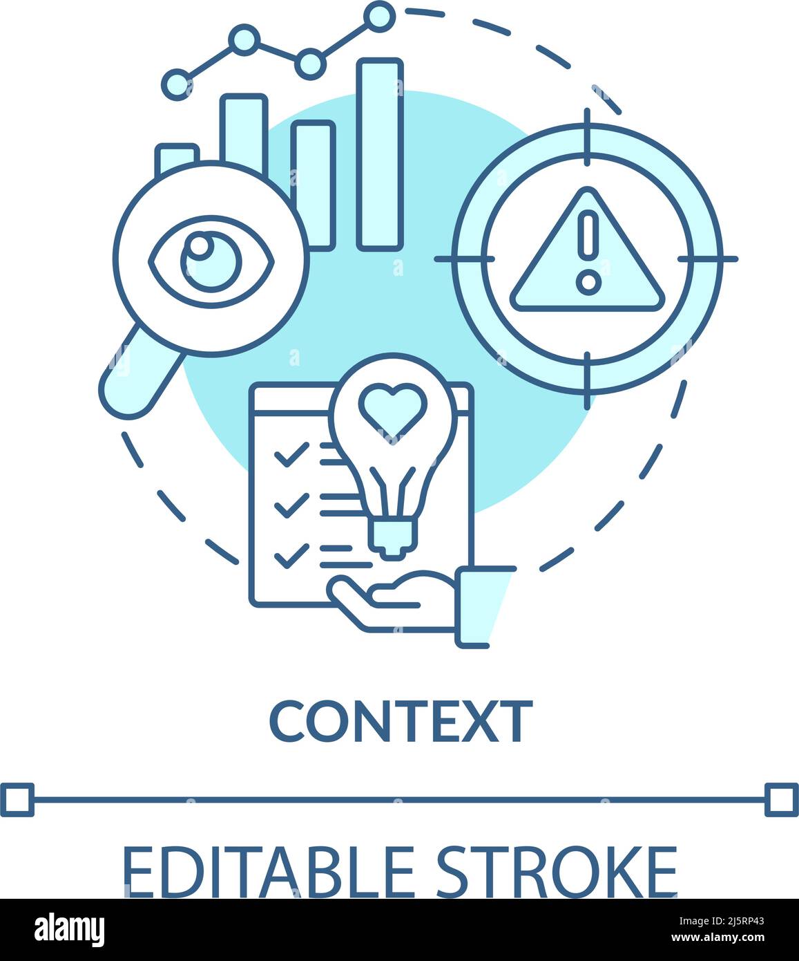 Context turquoise concept icon Stock Vector Image & Art - Alamy