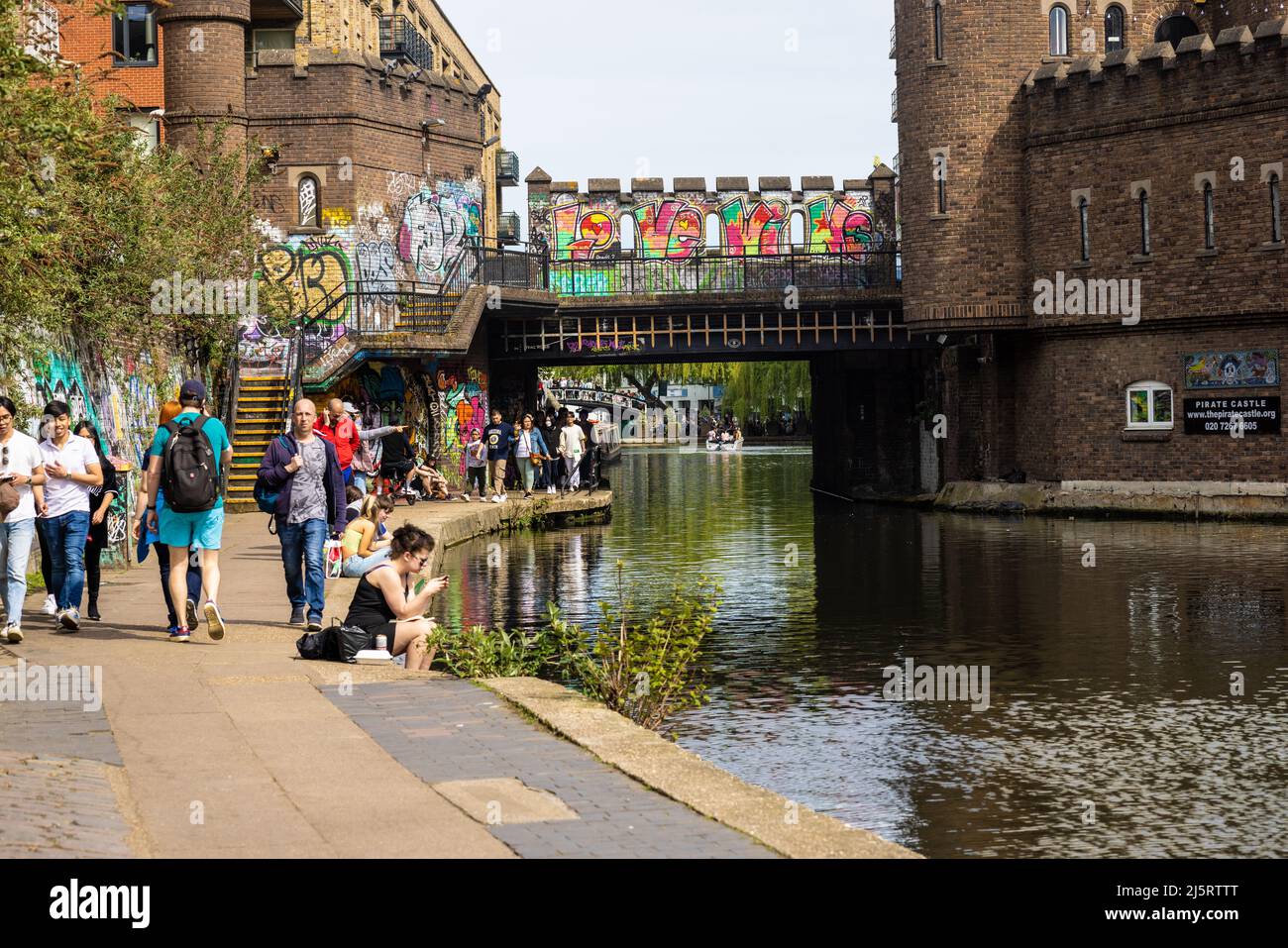 London Camden and the Regent's Canal Stock Photo - Alamy
