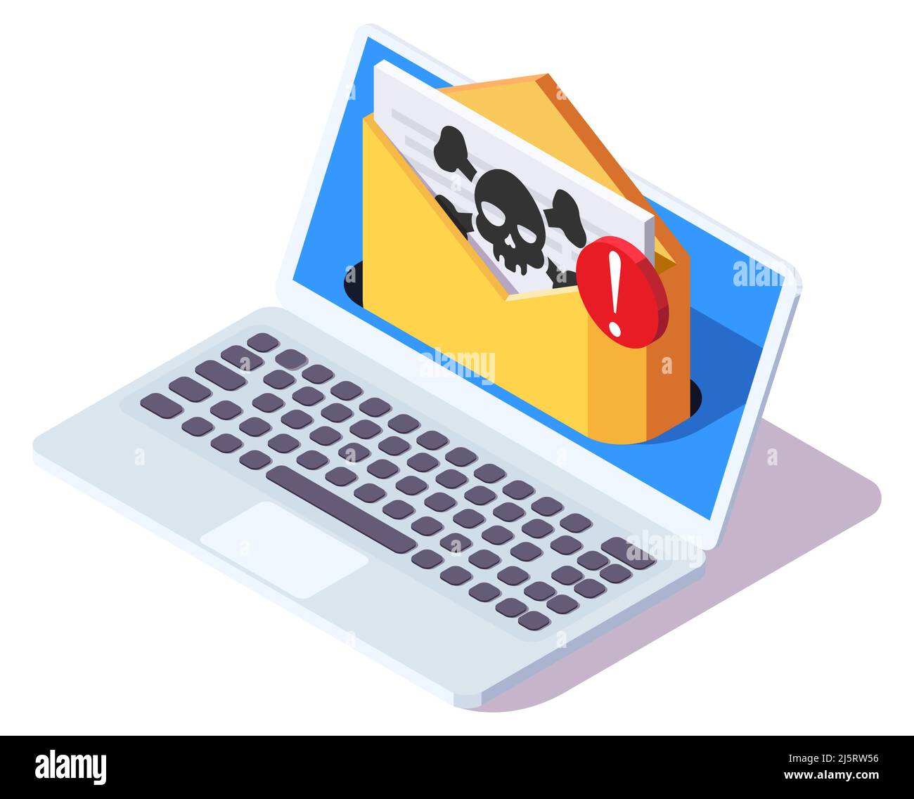 Spam mail malware, scam phishing and fraud vector Stock Vector Image ...