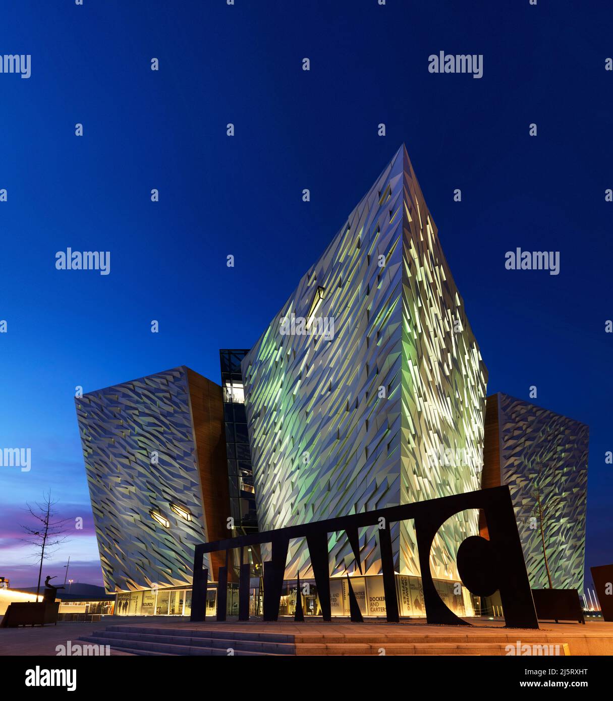 The Titanic Building in Belfast in the Titanic Quarter, Laganside ...
