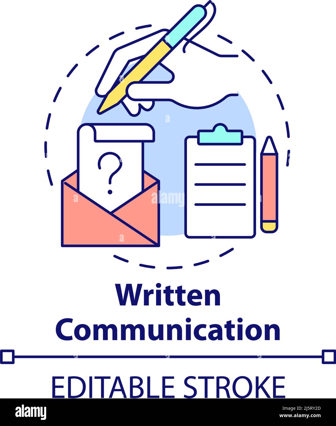 Written communication Stock Vector Images - Alamy