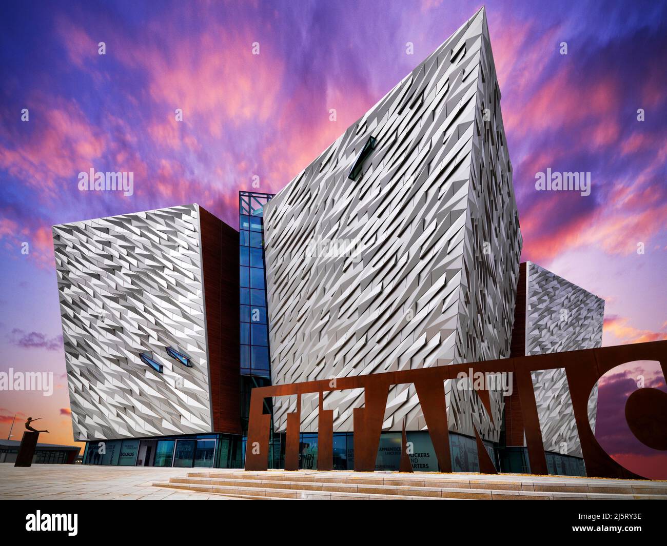 The Titanic Building in Belfast in the Titanic Quarter, Laganside ...