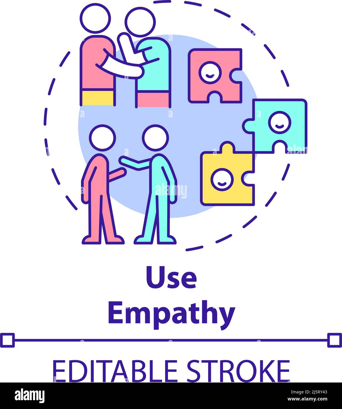 Empathy icon line icon Cut Out Stock Images & Pictures - Alamy