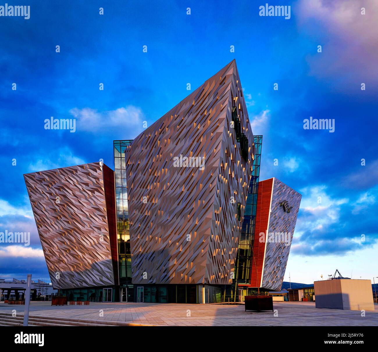 The Titanic Building in Belfast in the Titanic Quarter, Laganside ...
