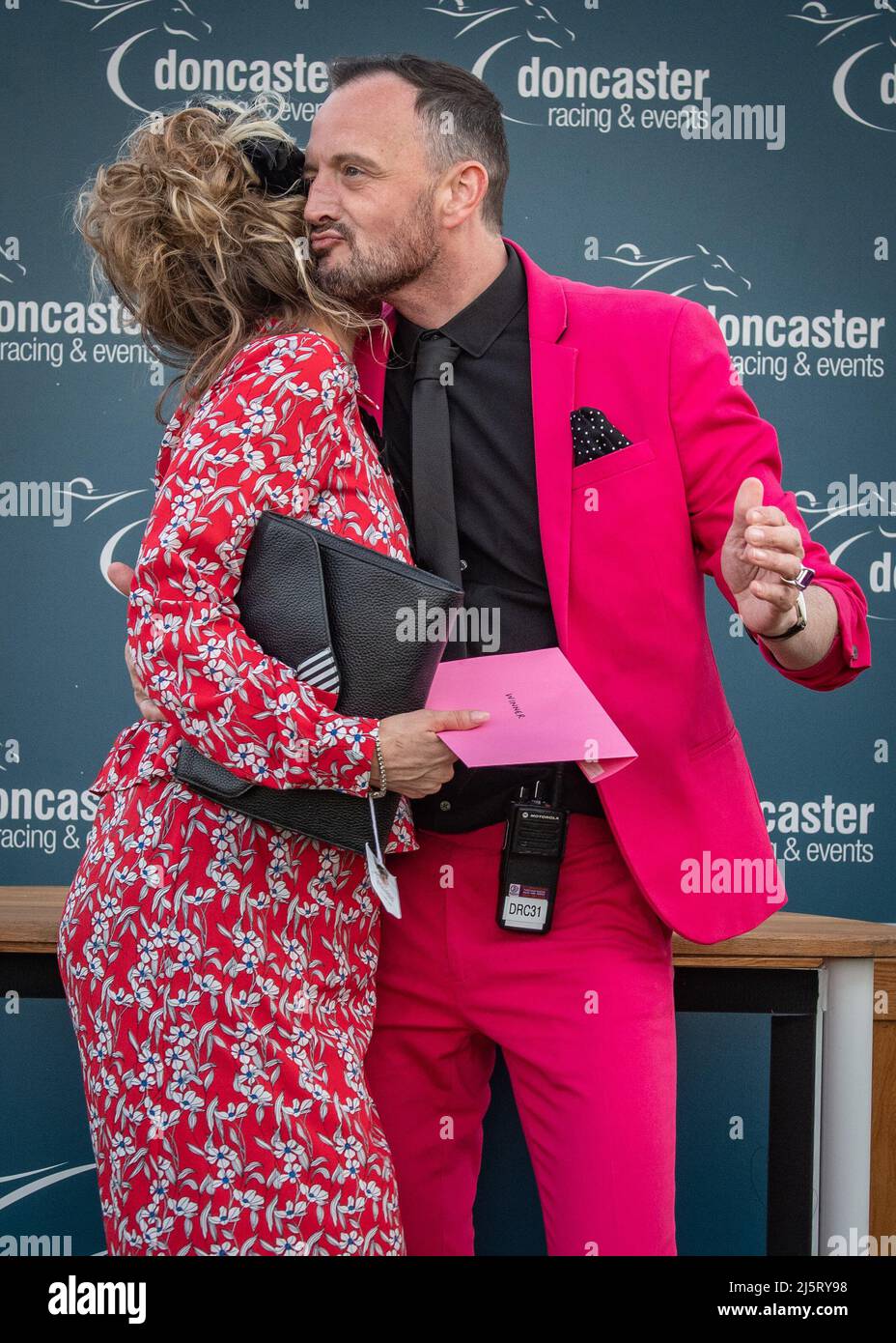 Doncaster Racecourse - Best Dressed Lady - April 2022 Stock Photo - Alamy