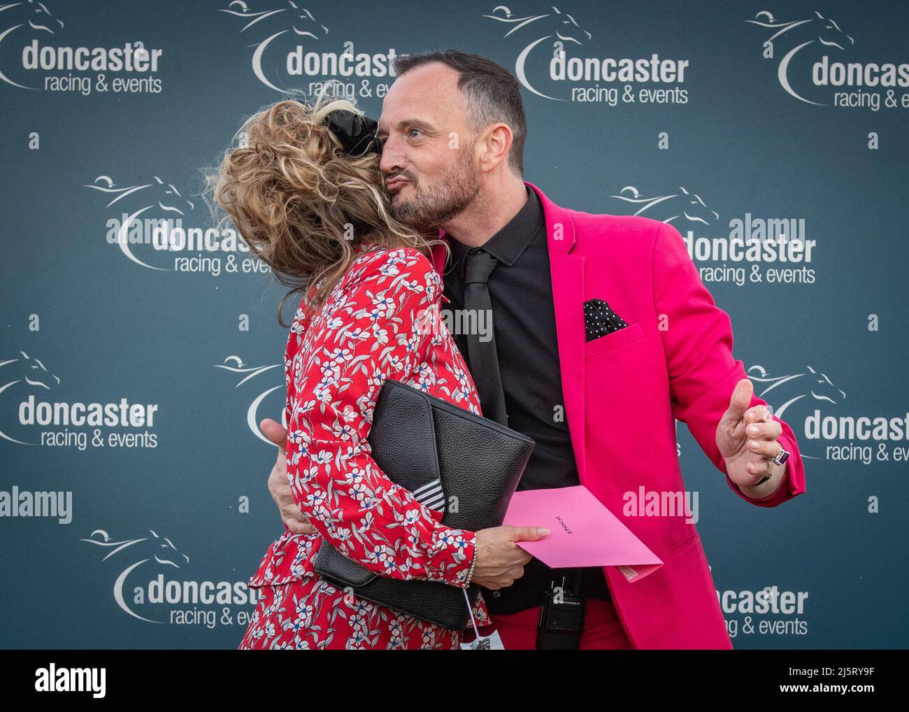 Doncaster Racecourse - Best Dressed Lady - April 2022 Stock Photo - Alamy
