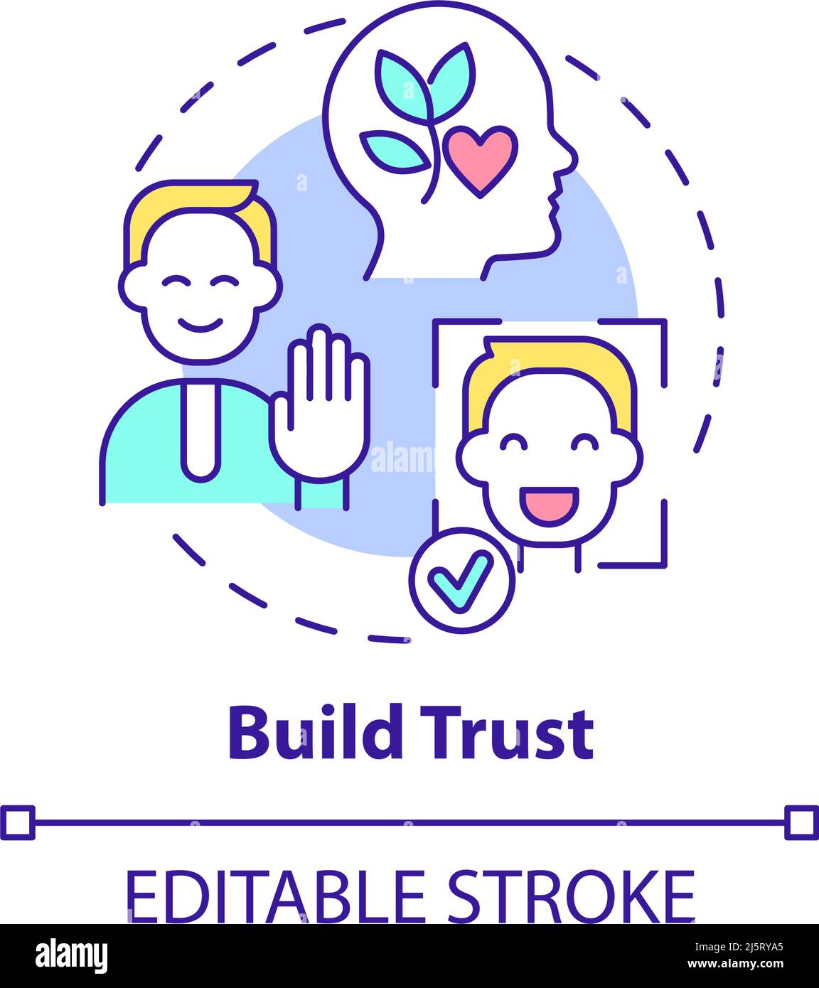 Build trust concept icon Stock Vector Image & Art - Alamy