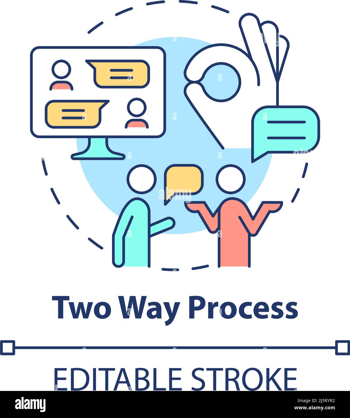 Two way process concept icon Stock Vector Image & Art - Alamy