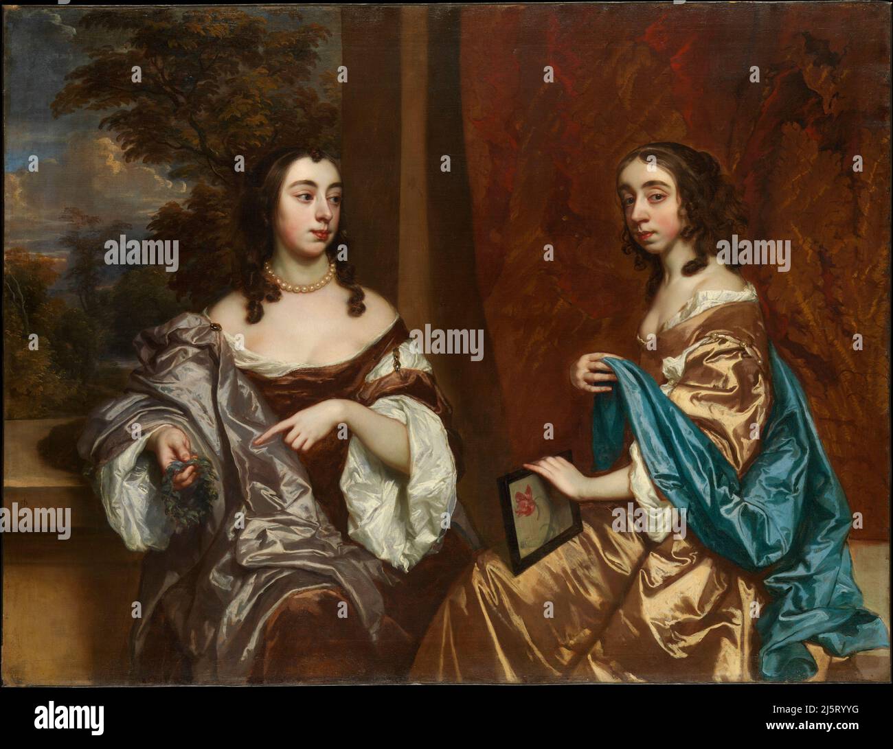 Mary Capel (1630-1715), Later Duchess of Beaufort, and Her Sister ...