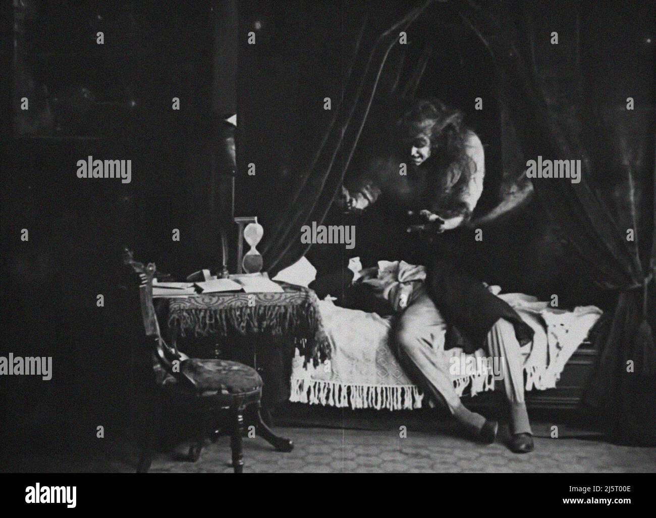 Frankenstein illustration 1800s hi-res stock photography and images - Alamy