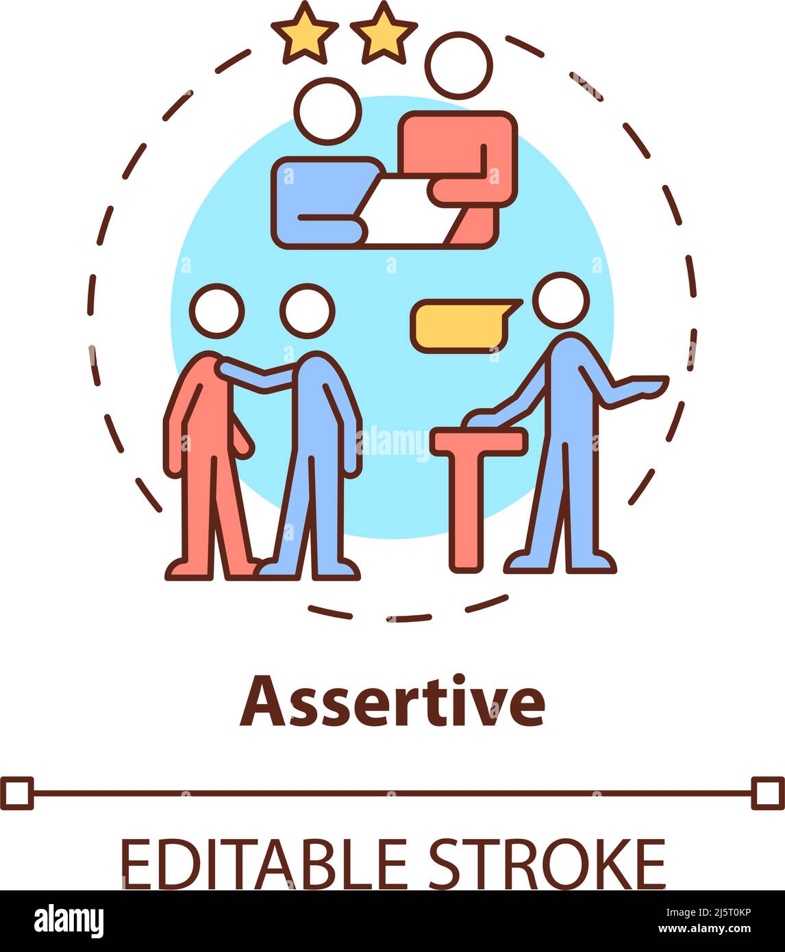 Assertive concept icon Stock Vector Image & Art - Alamy Assertive concept icon Stock Vector Image & Art - Alamy