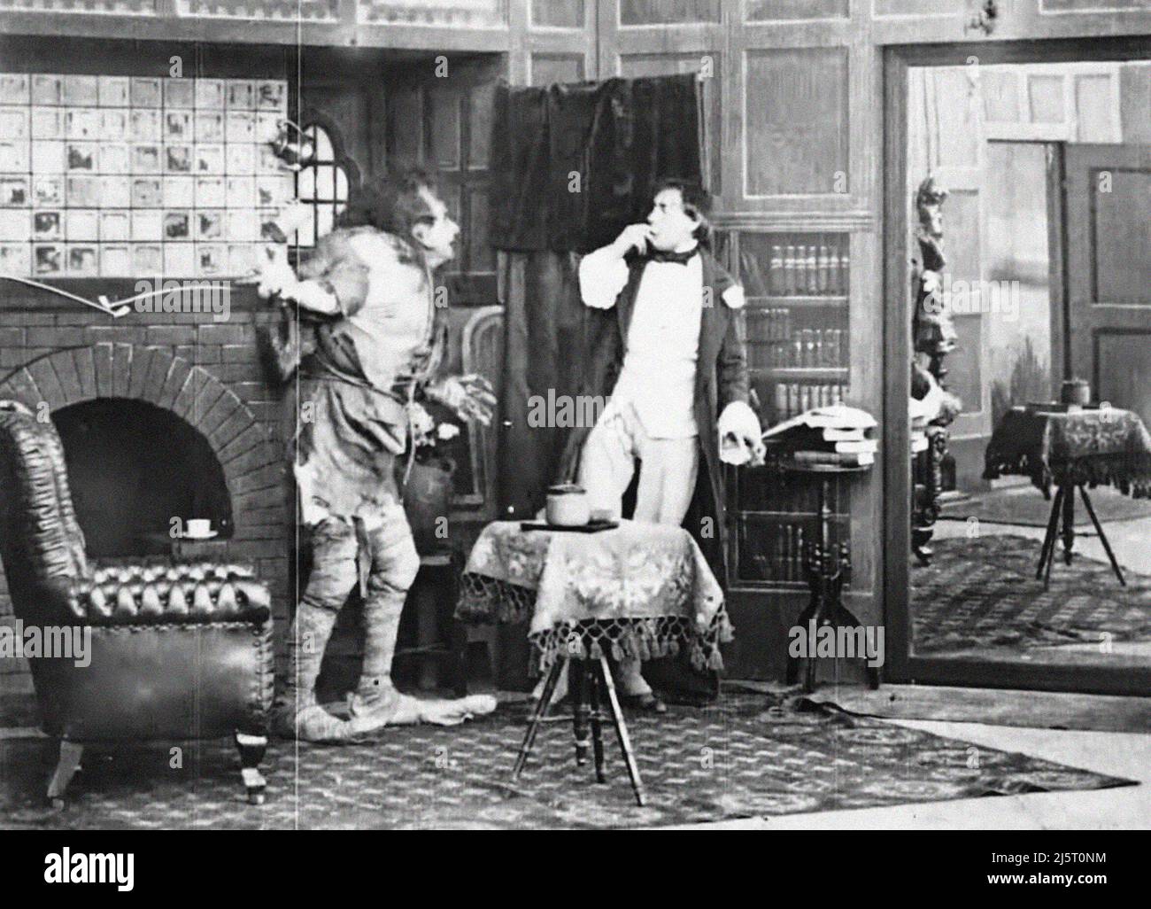 Frankenstein illustration 1800s hi-res stock photography and images - Alamy