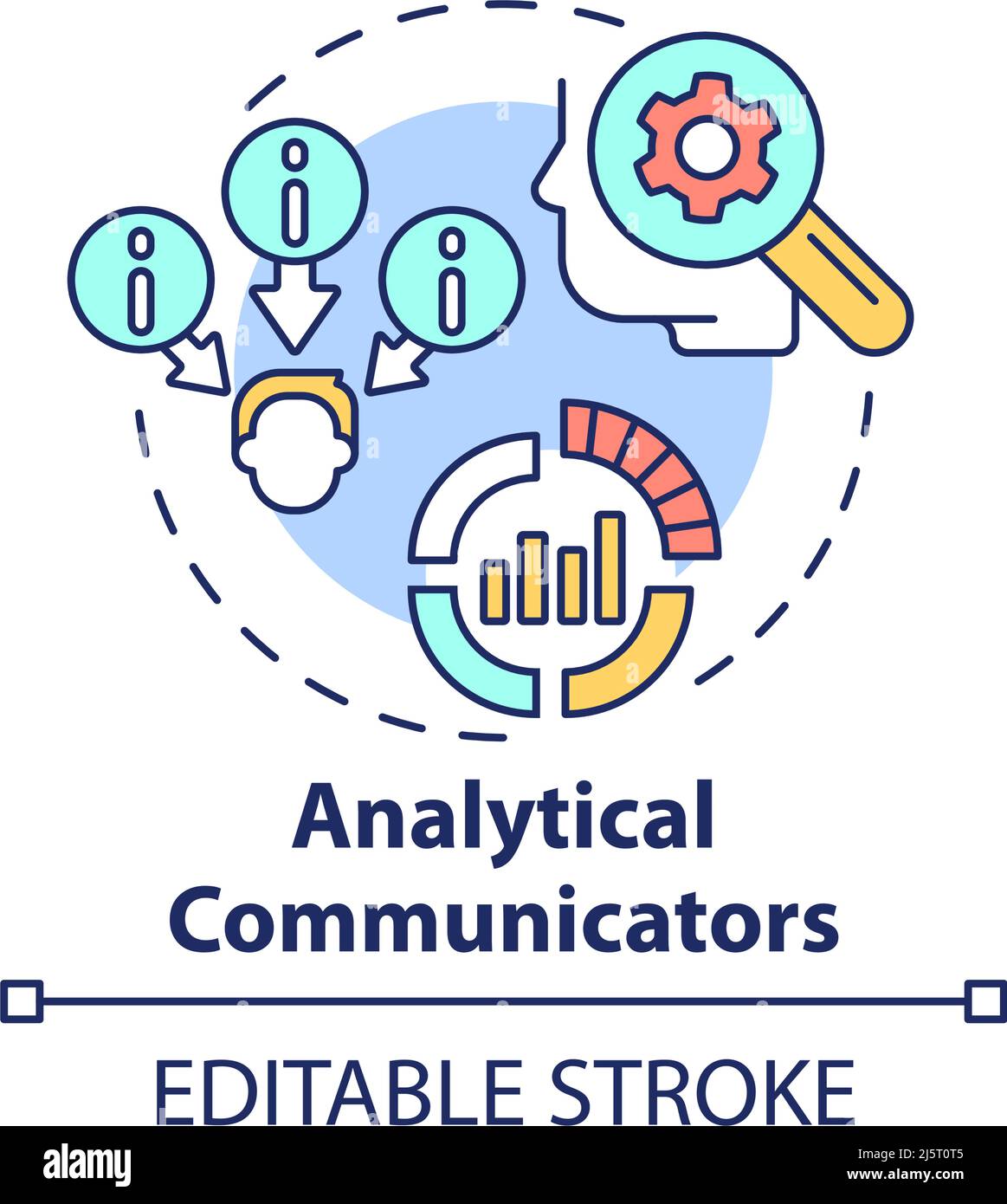 Analytical communicators concept icon Stock Vector Image & Art - Alamy
