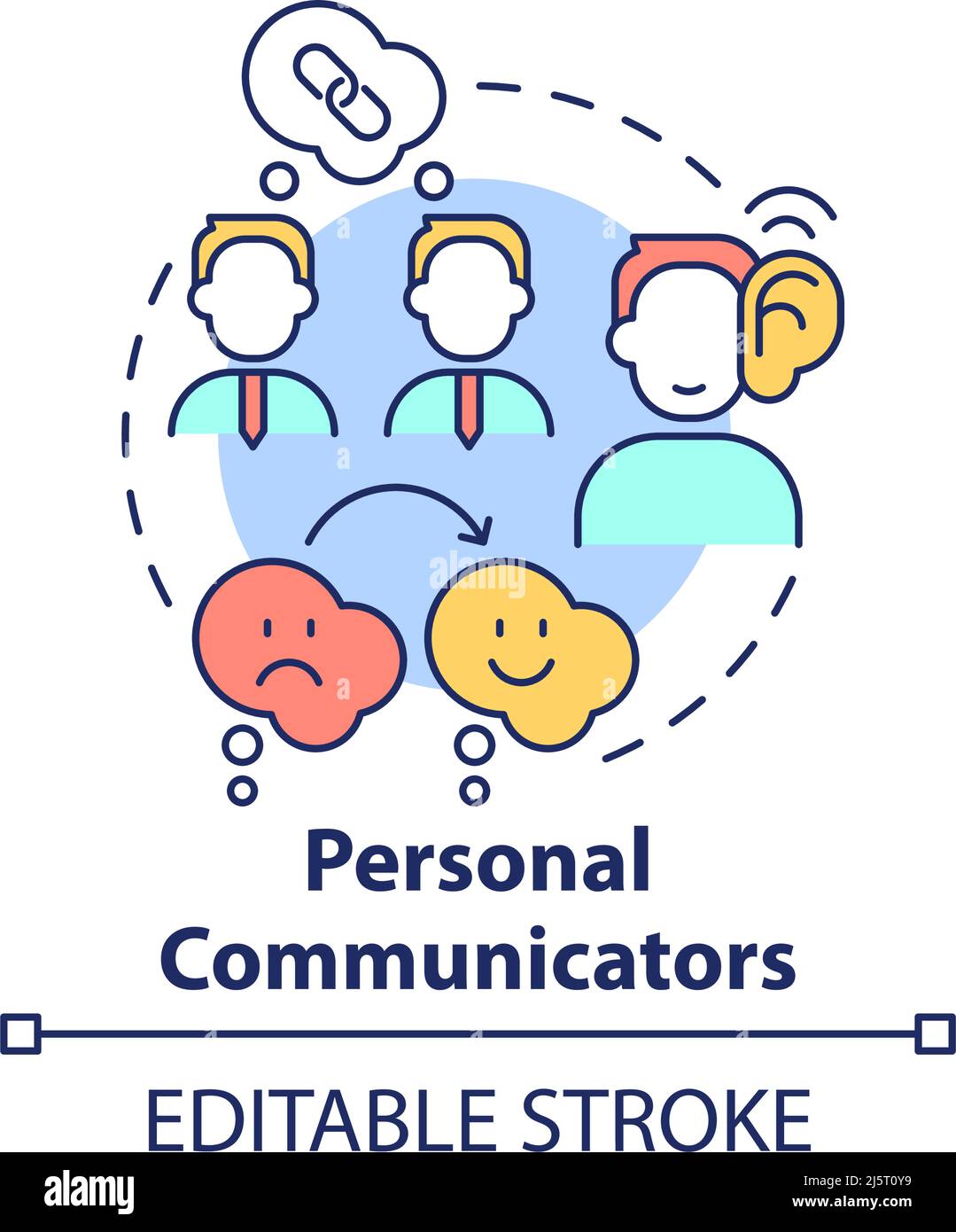 Personal communicators concept icon Stock Vector Image & Art - Alamy Personal communicators concept icon Stock Vector Image & Art - Alamy