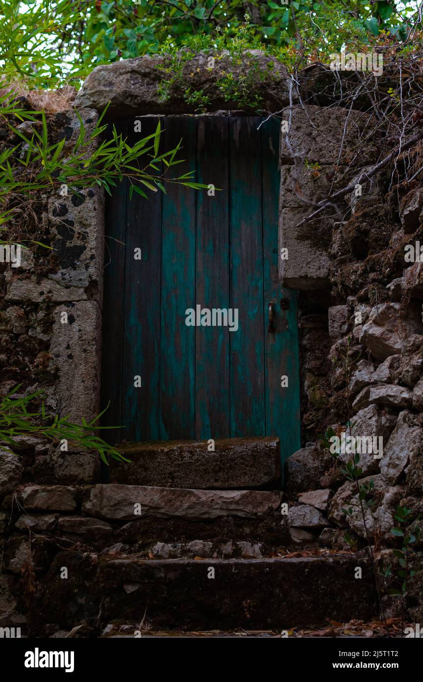 Old Hobbit-Style Cabin In The Woods Stock Photo - Alamy