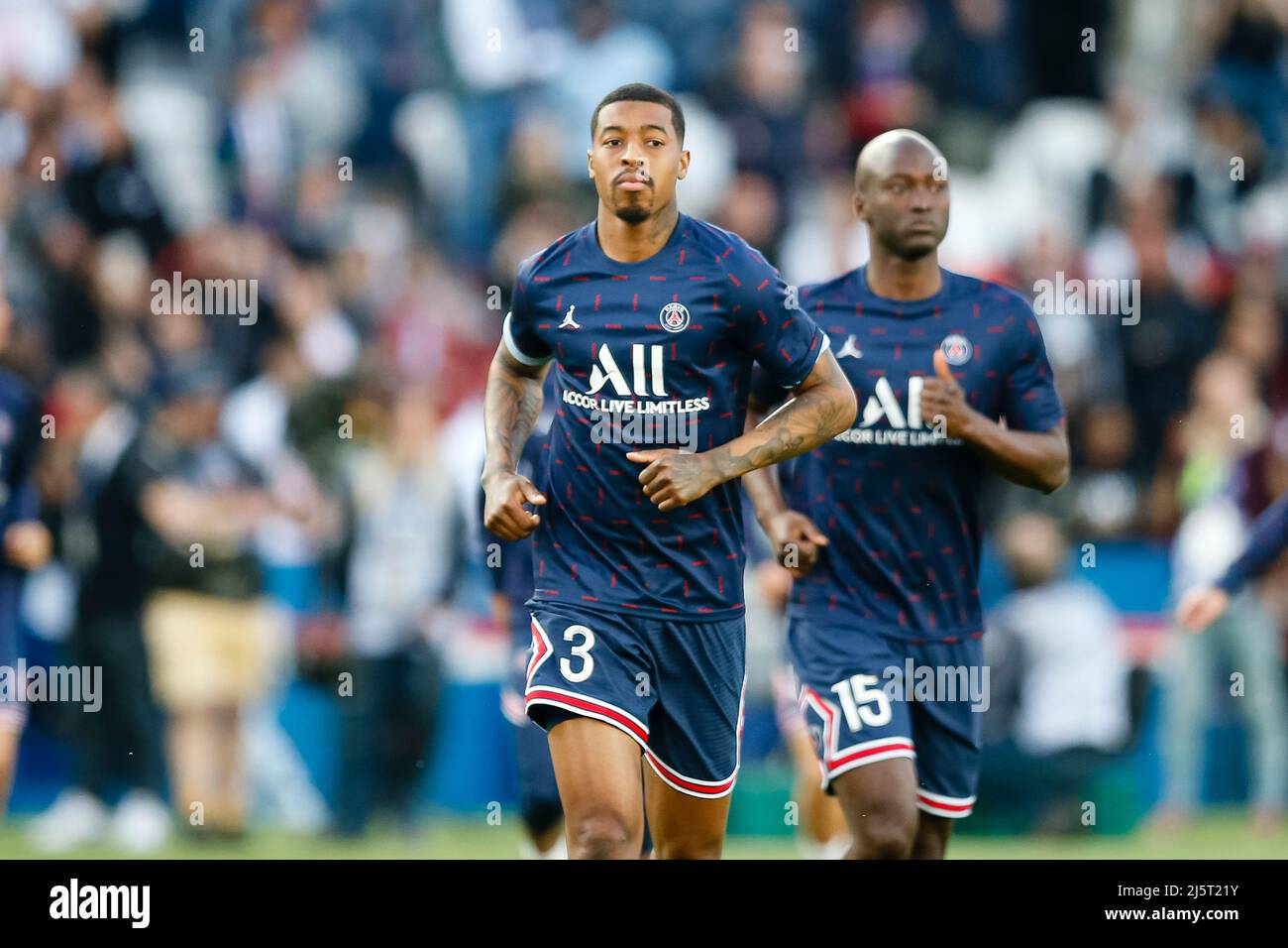 Paris, France - April 17: Presnel Kimpembe of Paris Saint Germain ...